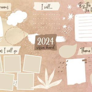 2024 Vision Board New Year's Eve Planning Instant Download ...