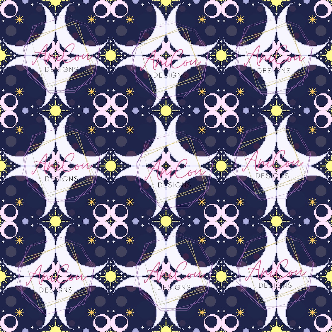 Moon Mosaic Design Bundle - Etsy