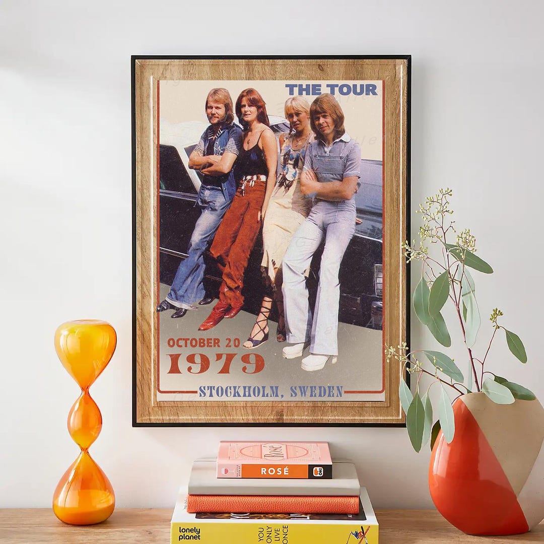 A4 Size Music Poster ABBA Poster - Etsy