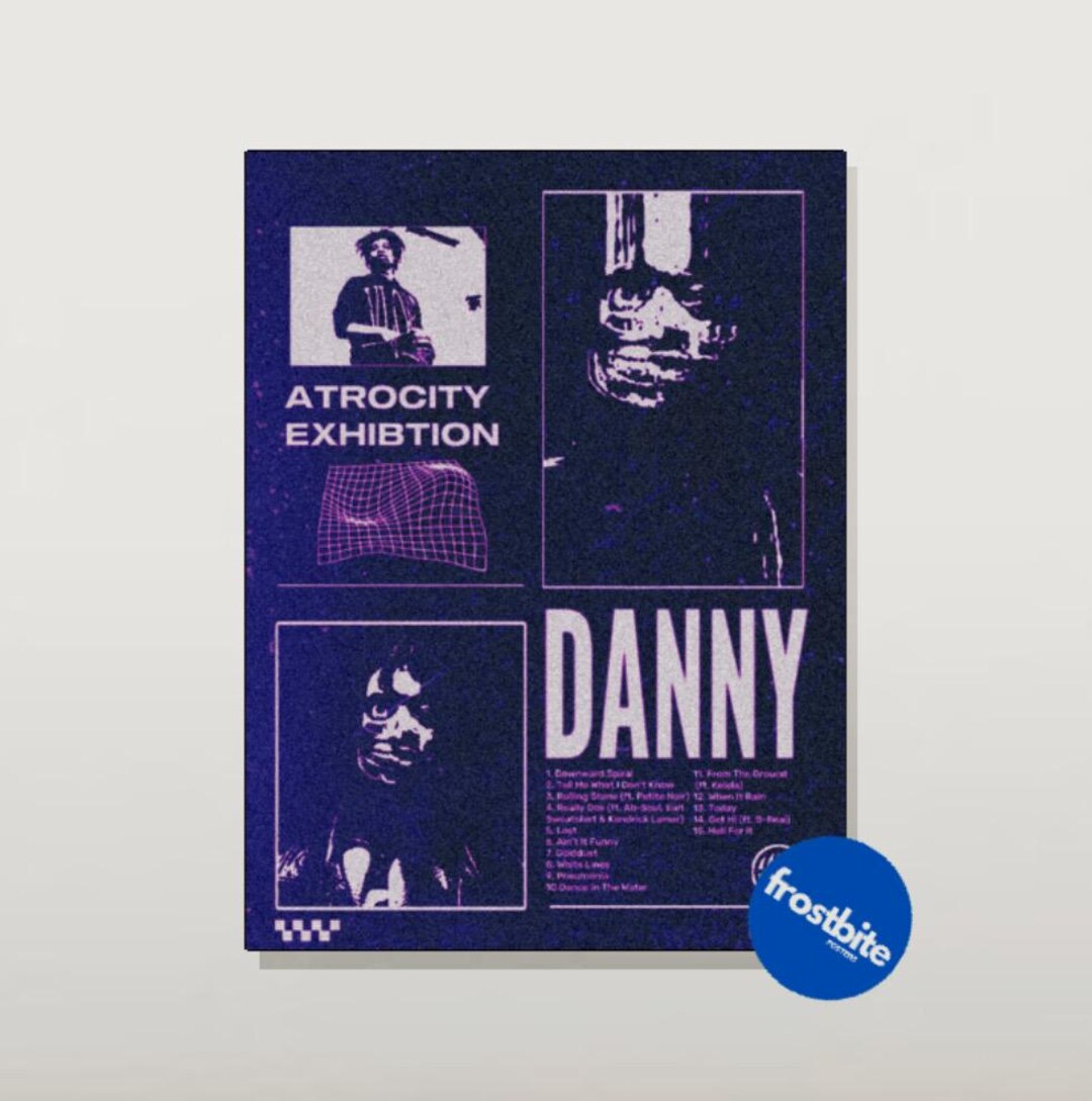 Danny Brown Digital Poster Atrocity Exhibition Album Poster, Danny ...