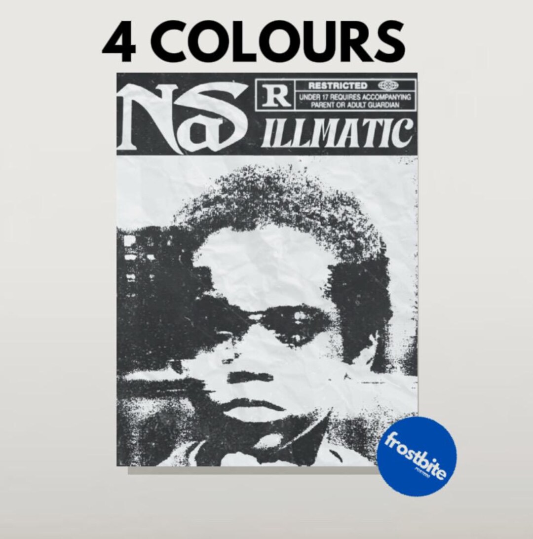 Nas Illmatic Poster Nas Rapper Illmatic Album Poster Graphic Vintage ...