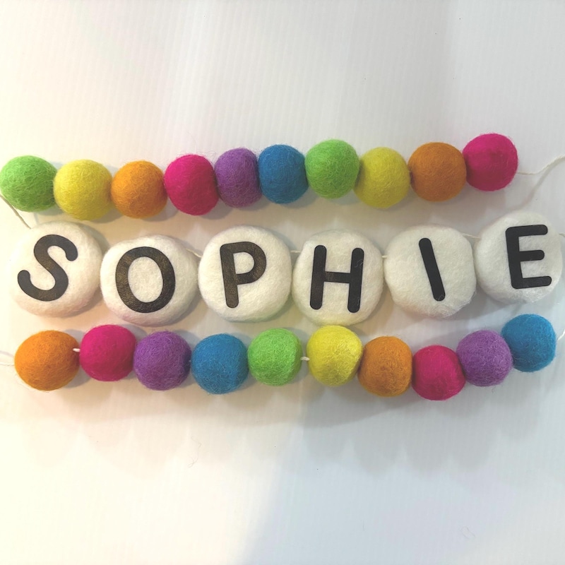 Felt Name Garland - Etsy