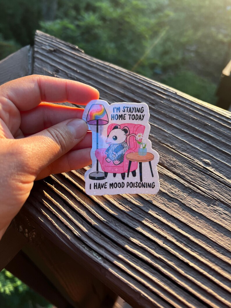 Funny Witty Holographic Stickers for Water Bottles, Kindle, Laptop, Etc ...