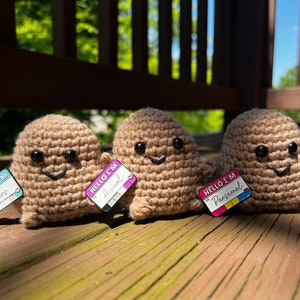 Pride Positive Potato | Handmade Crochet Potato Plushie | Trans, Bi ...