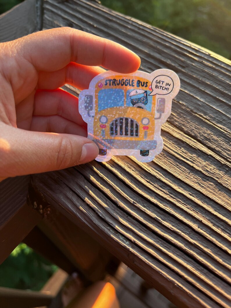 Funny Witty Holographic Stickers for Water Bottles, Kindle, Laptop, Etc ...