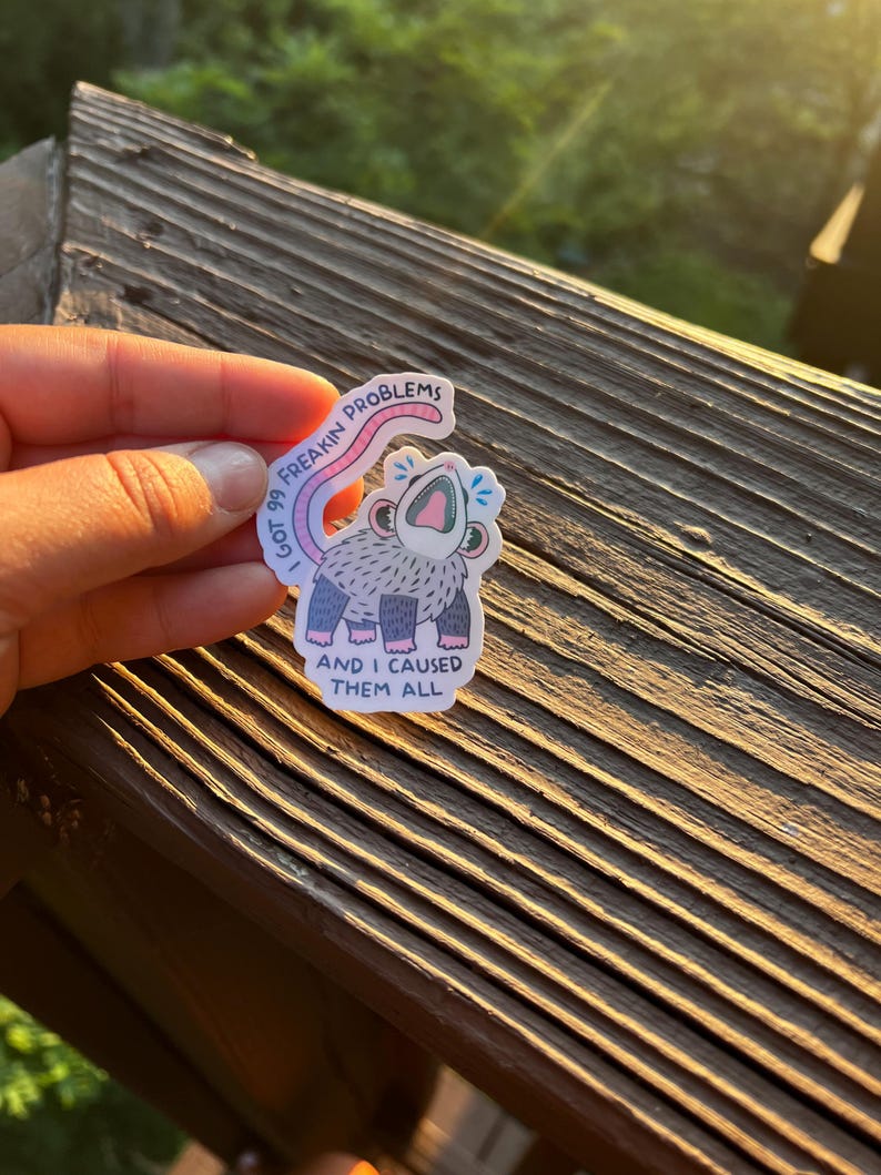 Funny Witty Holographic Stickers for Water Bottles, Kindle, Laptop, Etc ...