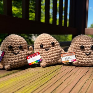 Pride Positive Potato | Handmade Crochet Potato Plushie | Trans, Bi ...