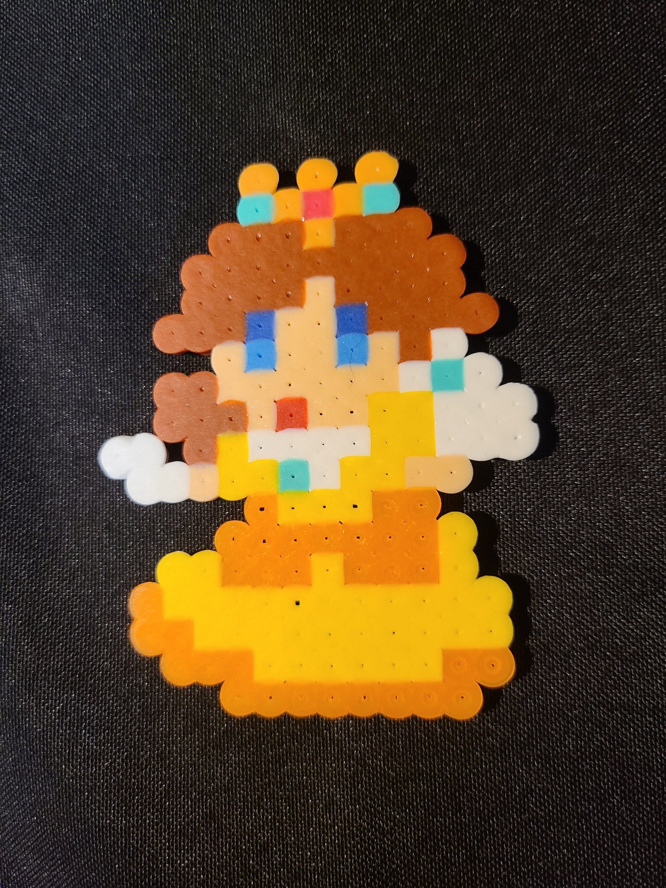 Princess Daisy Perler Bead Sprite / Ornament - Etsy