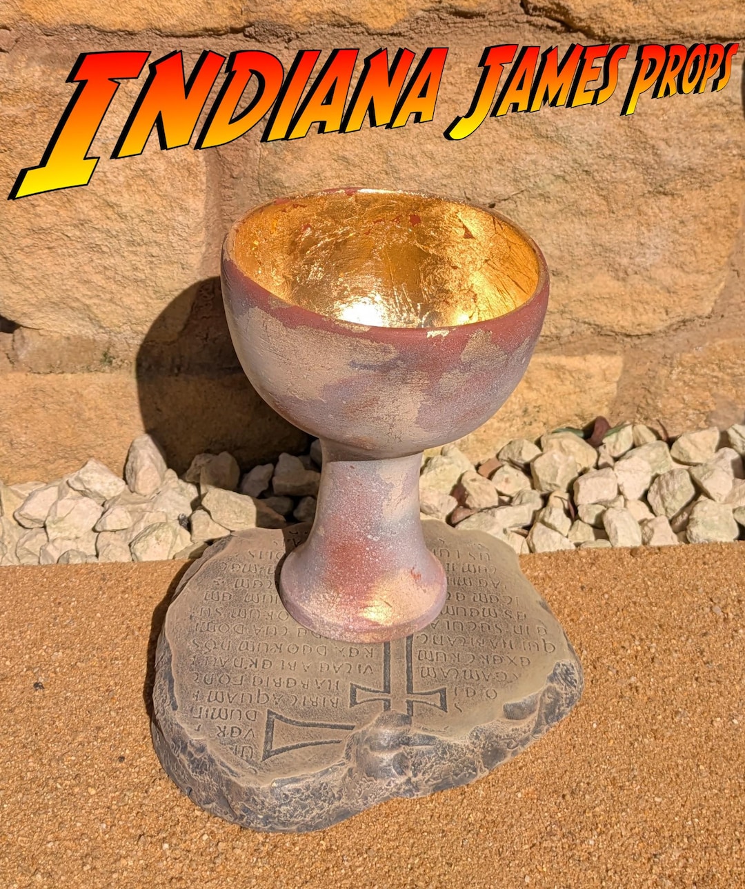Indiana Jones Holy Grail Prop Fan Art Replica Last Crusade Highly ...
