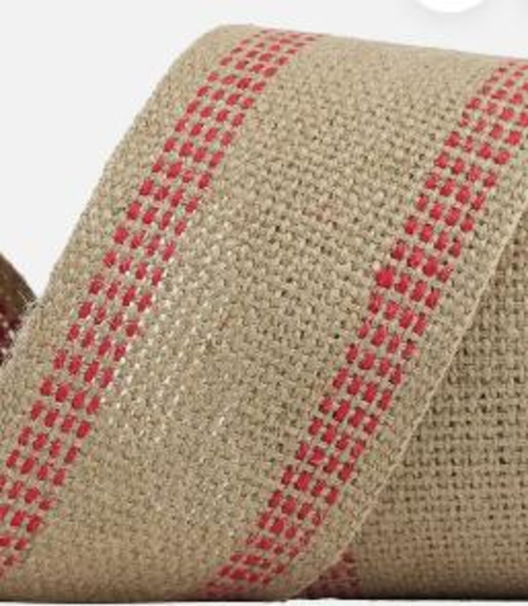 Heavy Duty Upholstery Webbing Jute Burlap With Red Stitching - Etsy