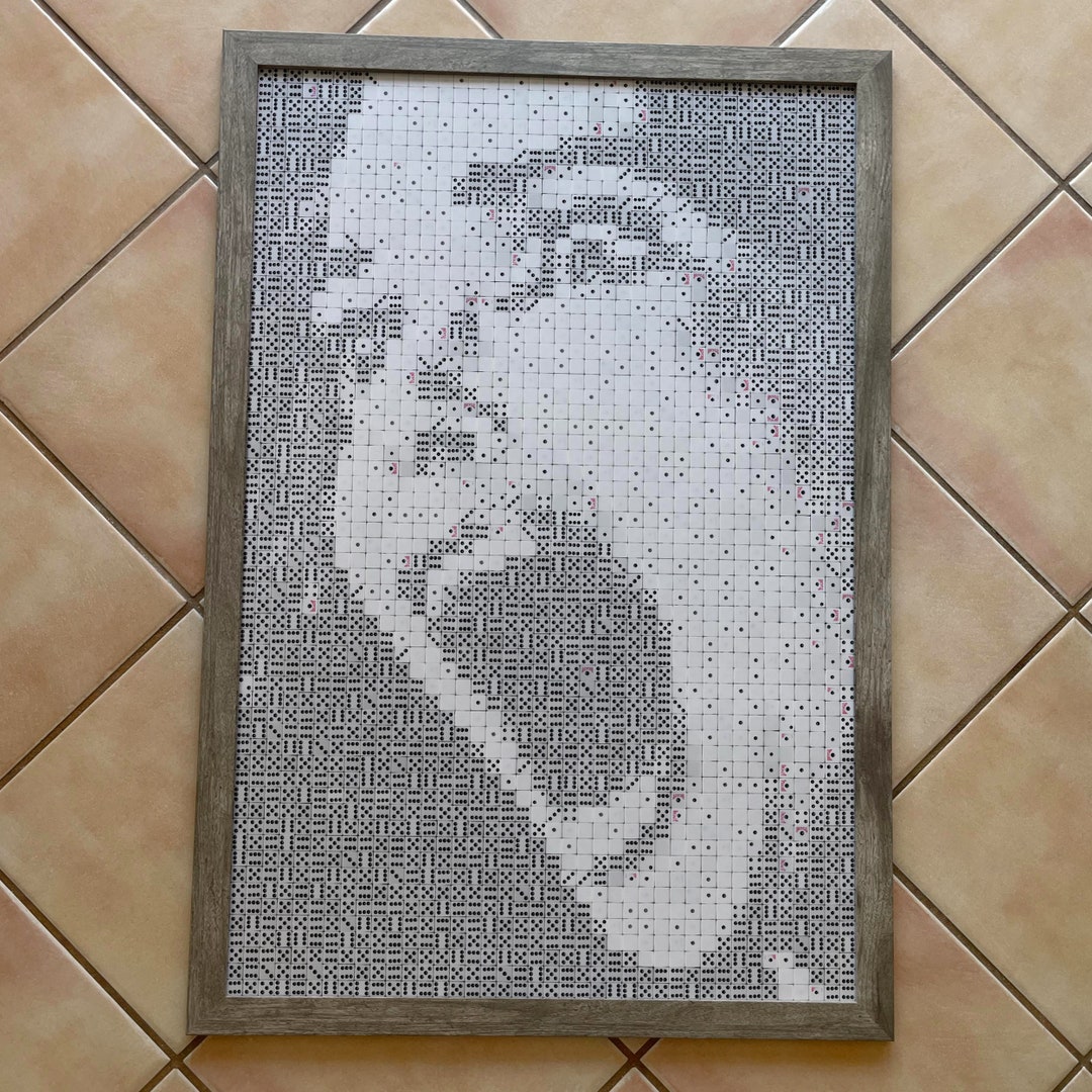 Screaming Abstract Art Art Made Out of Dice Dice Mosaic - Etsy UK