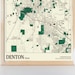 Denton Street Map - Etsy