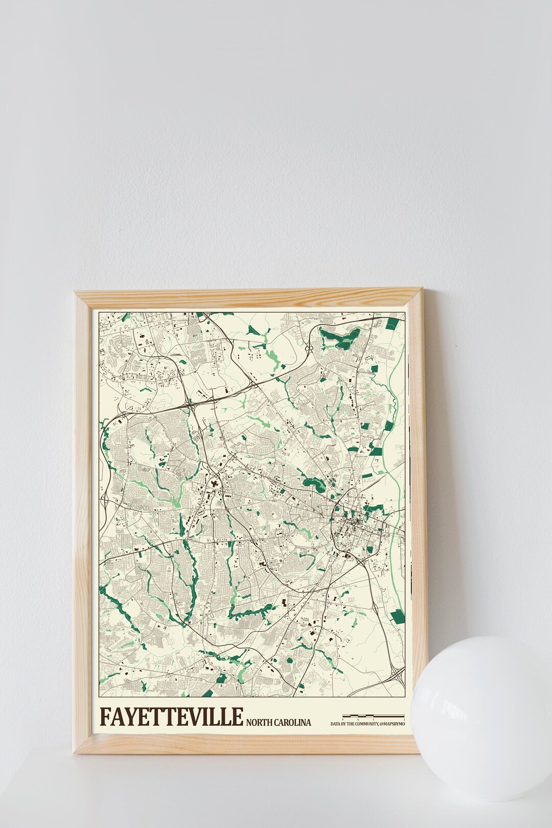 Fayetteville Street Map - Etsy