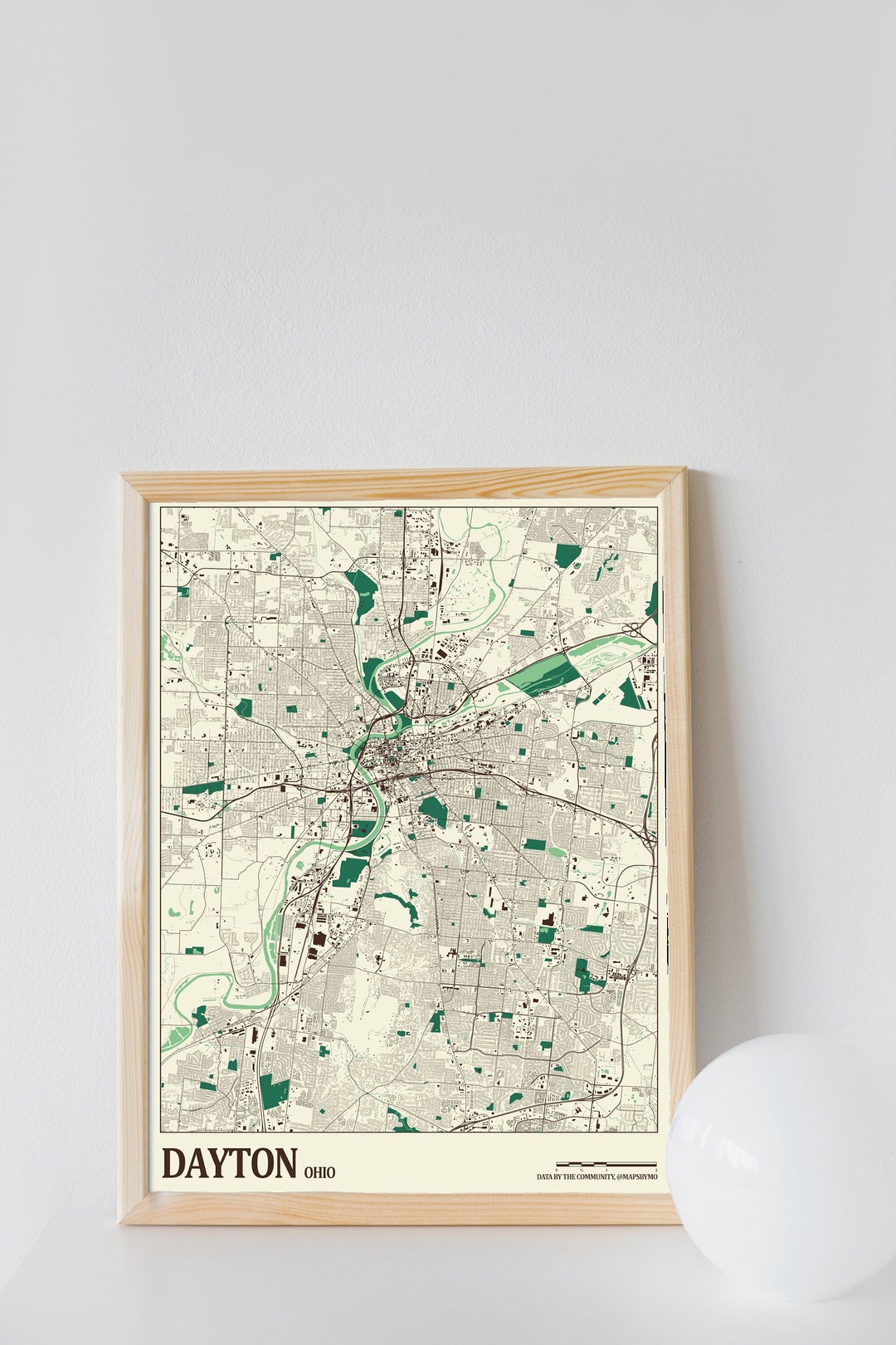 Dayton Street Map - Etsy