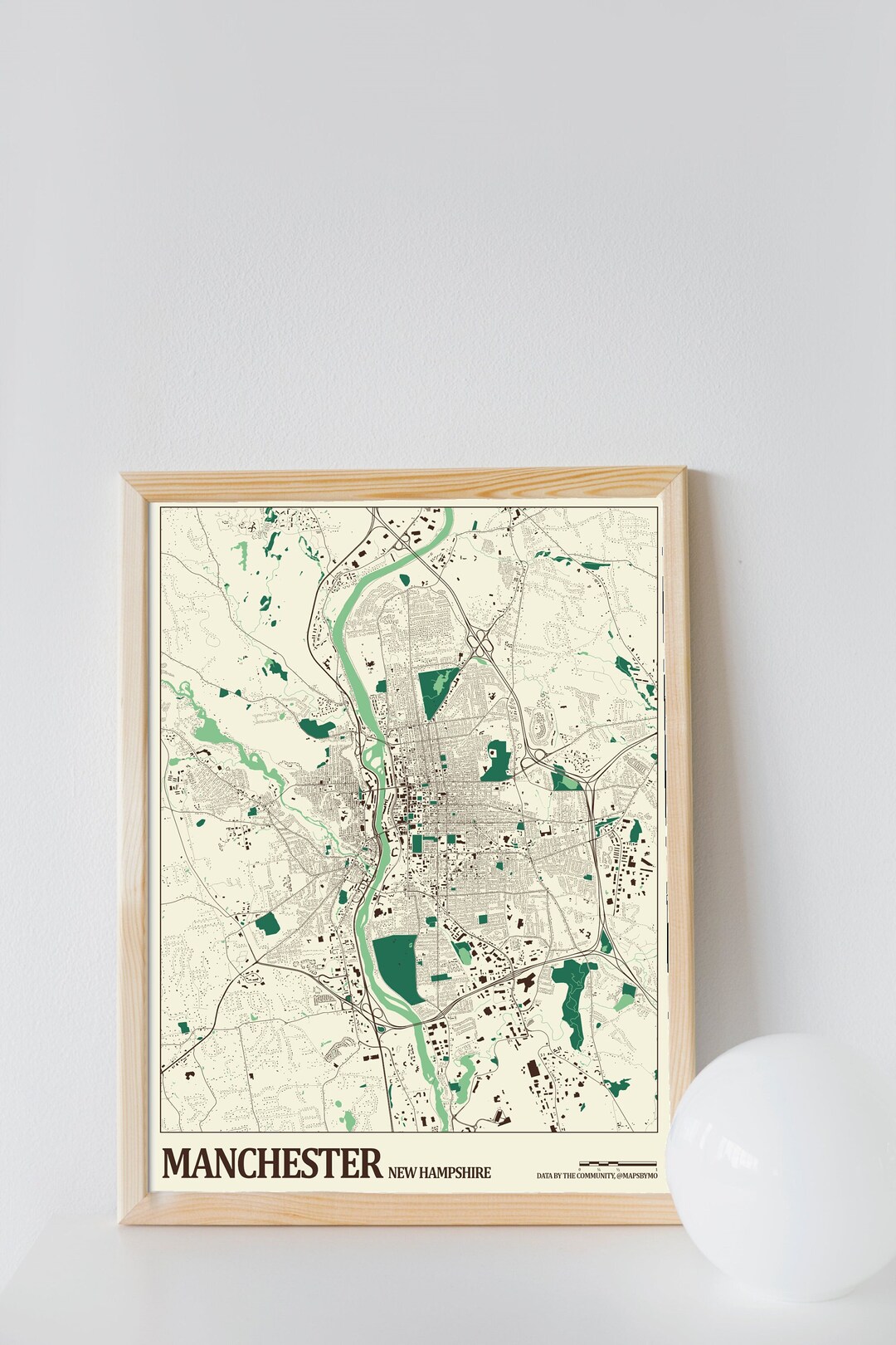 Manchester Street Map - Etsy