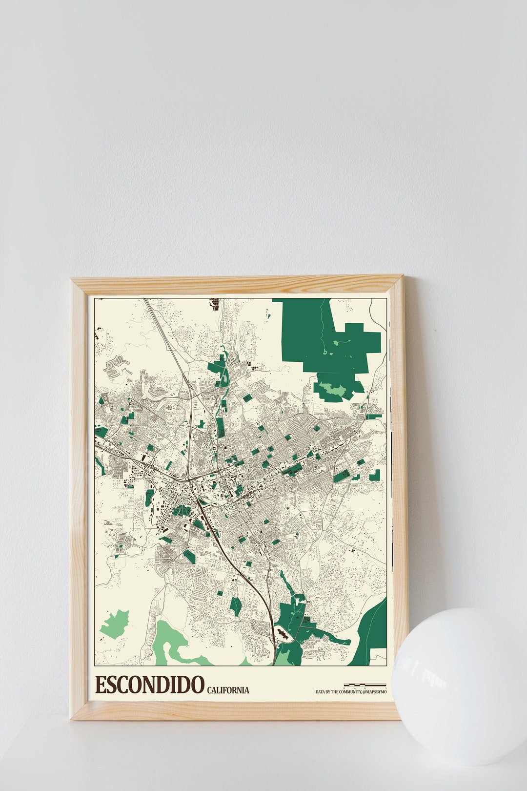 Escondido Street Map - Etsy