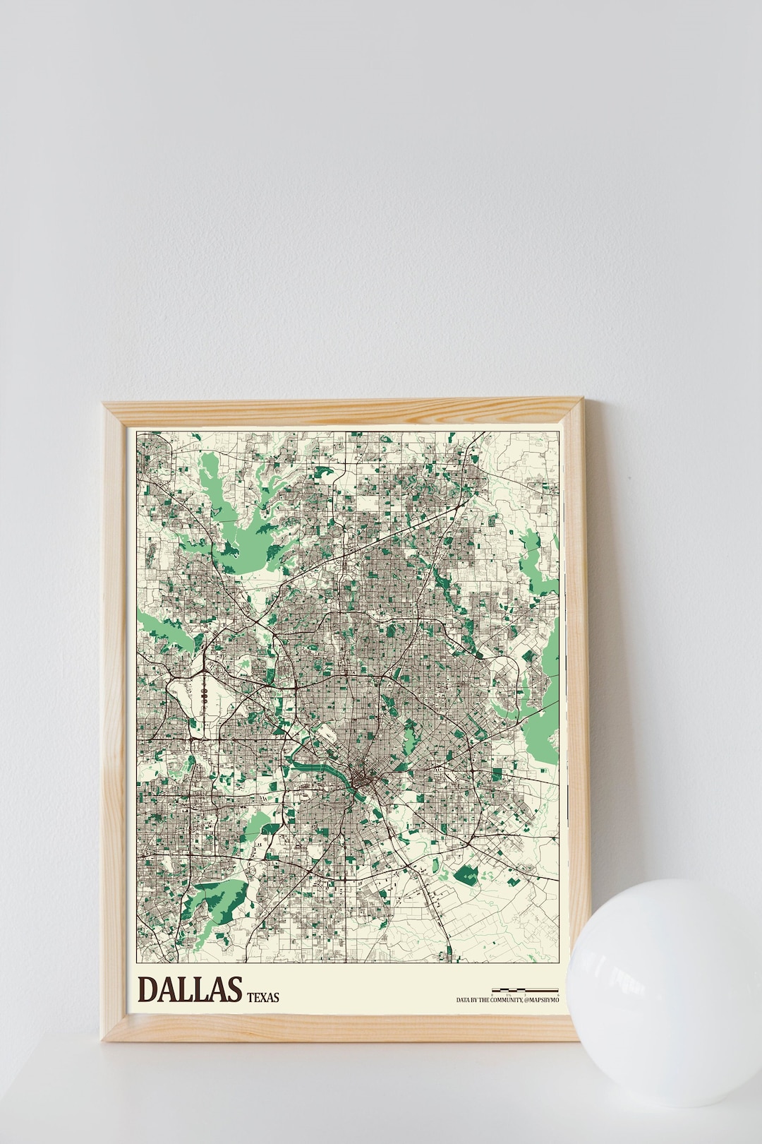 Dallas Street Map - Etsy