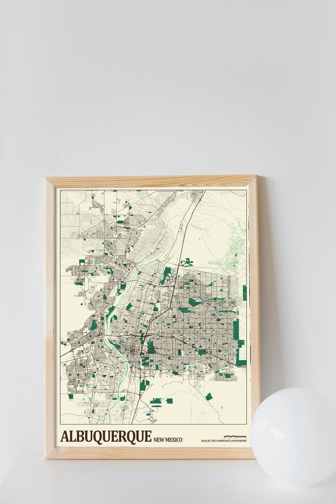 Albuquerque Street Map - Etsy