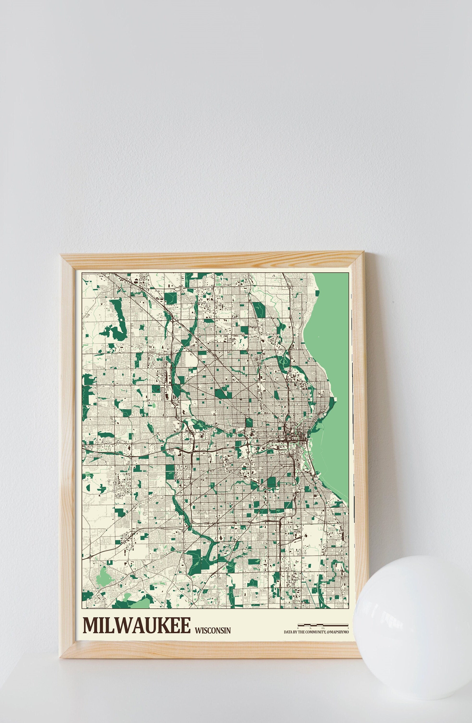 Milwaukee Street Map - Etsy