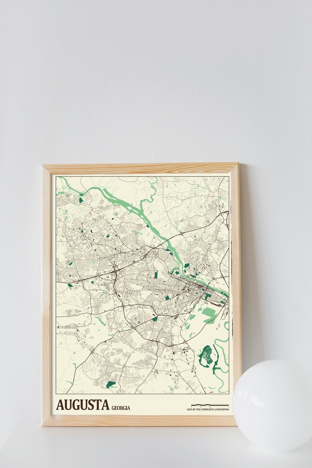 Augusta Street Map - Etsy