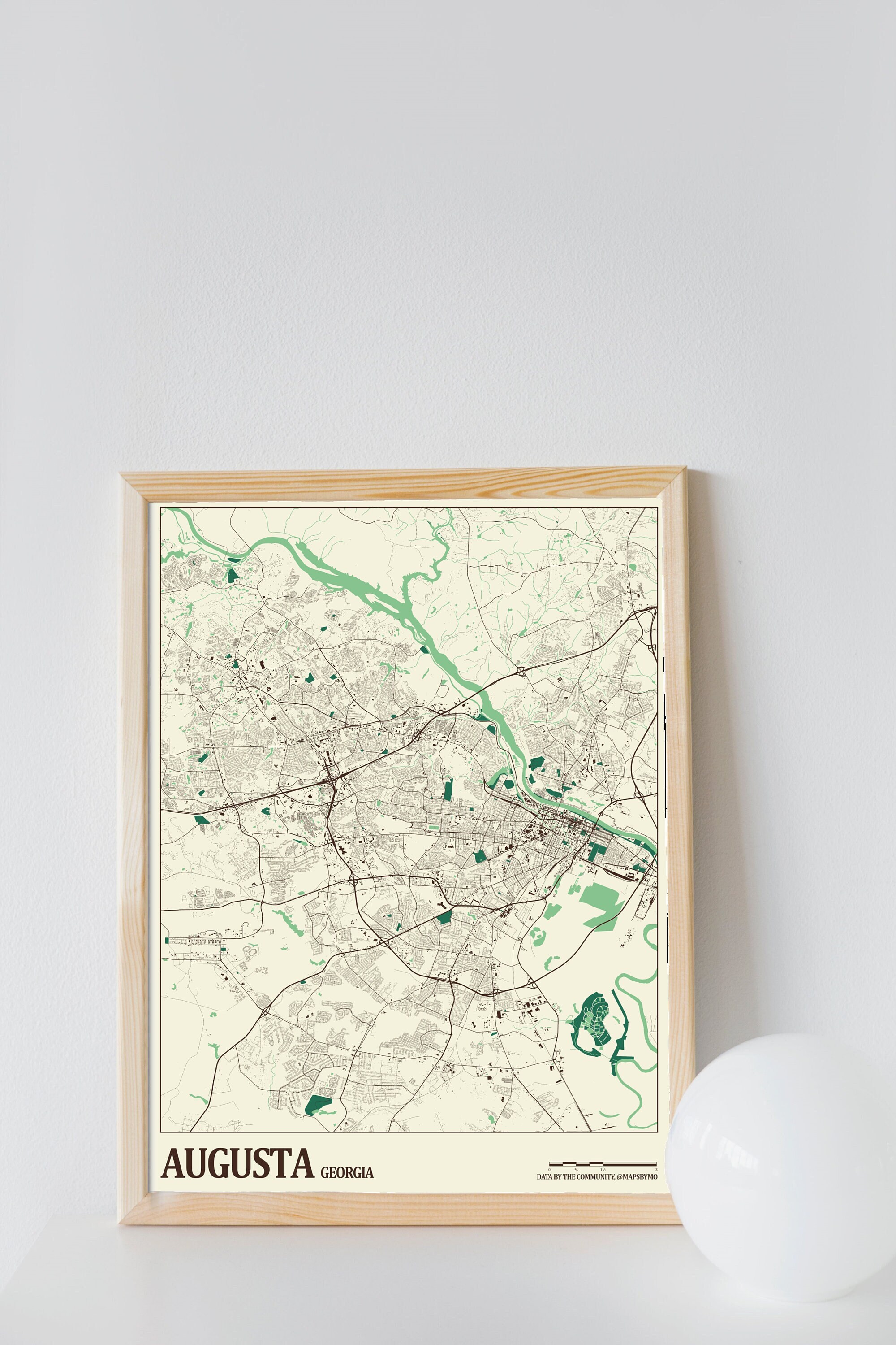 Augusta Street Map - Etsy