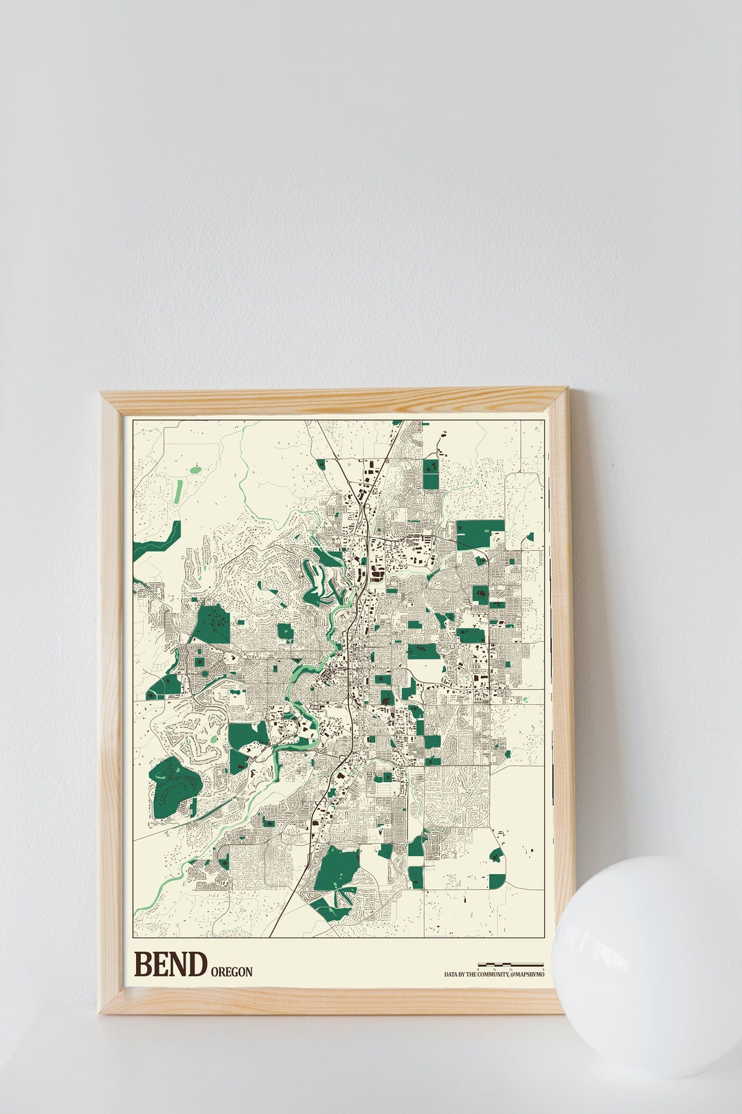 Bend Street Map - Etsy