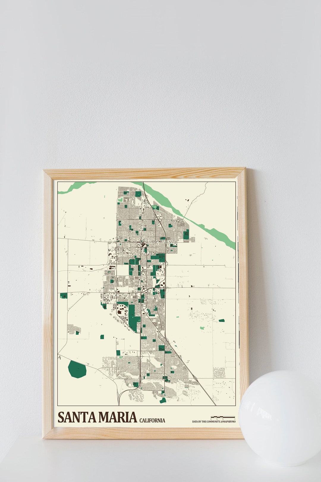Santa Maria Street Map - Etsy