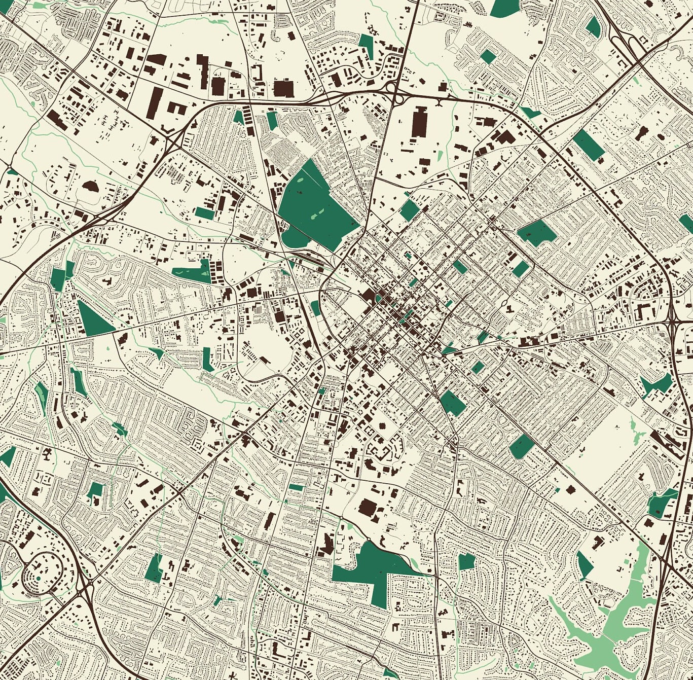 Lexington Street Map - Etsy