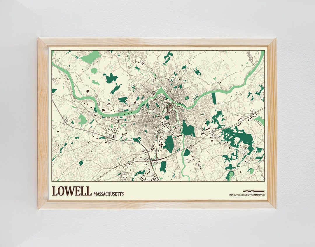Lowell Street Map - Etsy