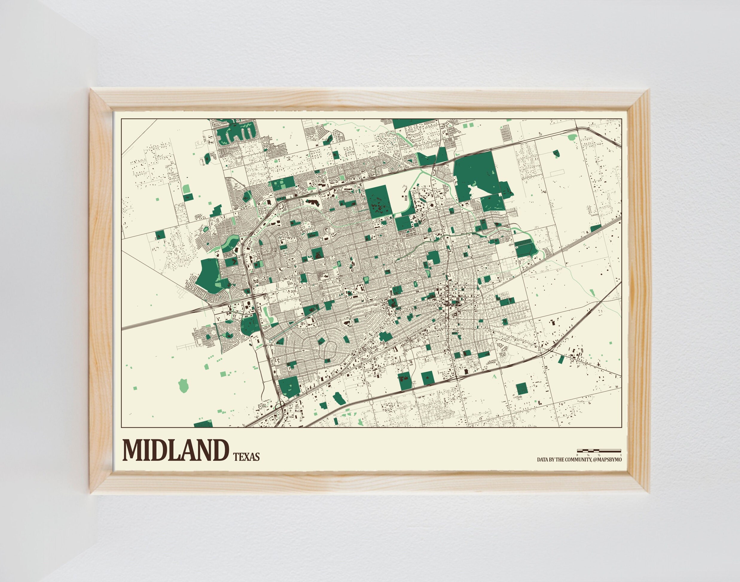 Midland Street Map - Etsy