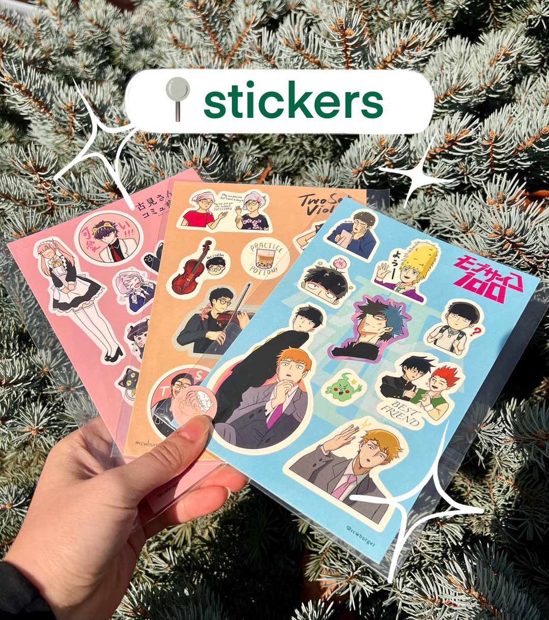 Anime Sticker Sheet: Mob Psycho 100, Komi Can't Communicate ...