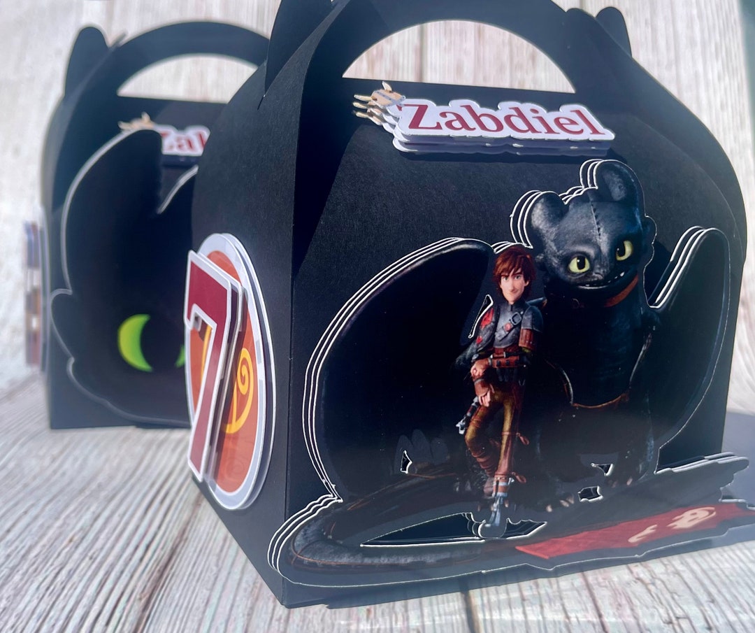 10 Gable Boxes Toothless Cute Black Dragon/toothless How to Train Your ...