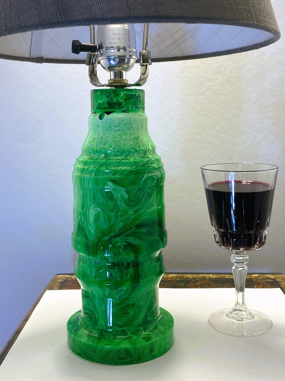 Handcrafted Lamp Beautiful Table/desk Lamp. Unique Gift for Any ...
