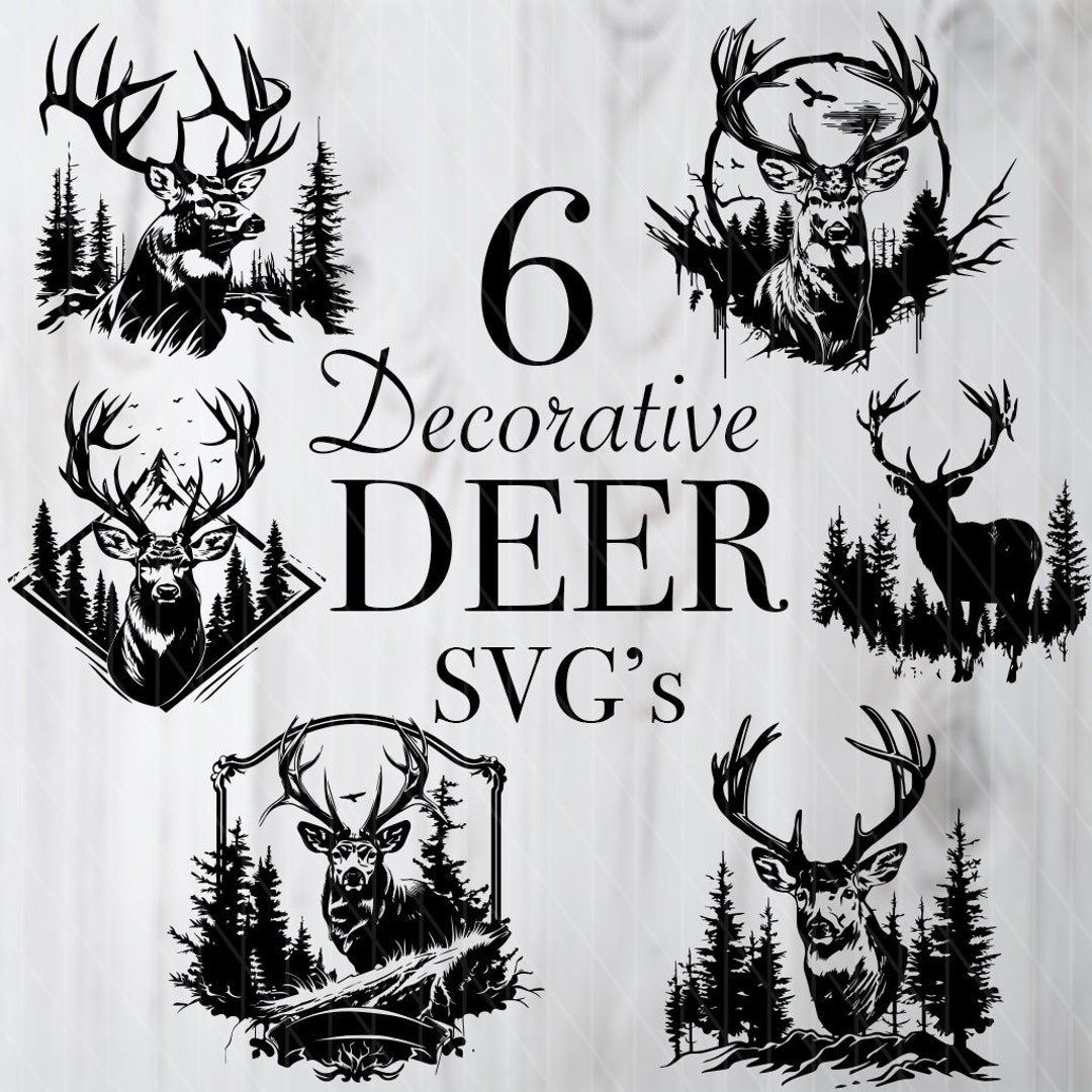 Deer Hunting SVG Files for Instant Download, Deer SVG File for POD ...