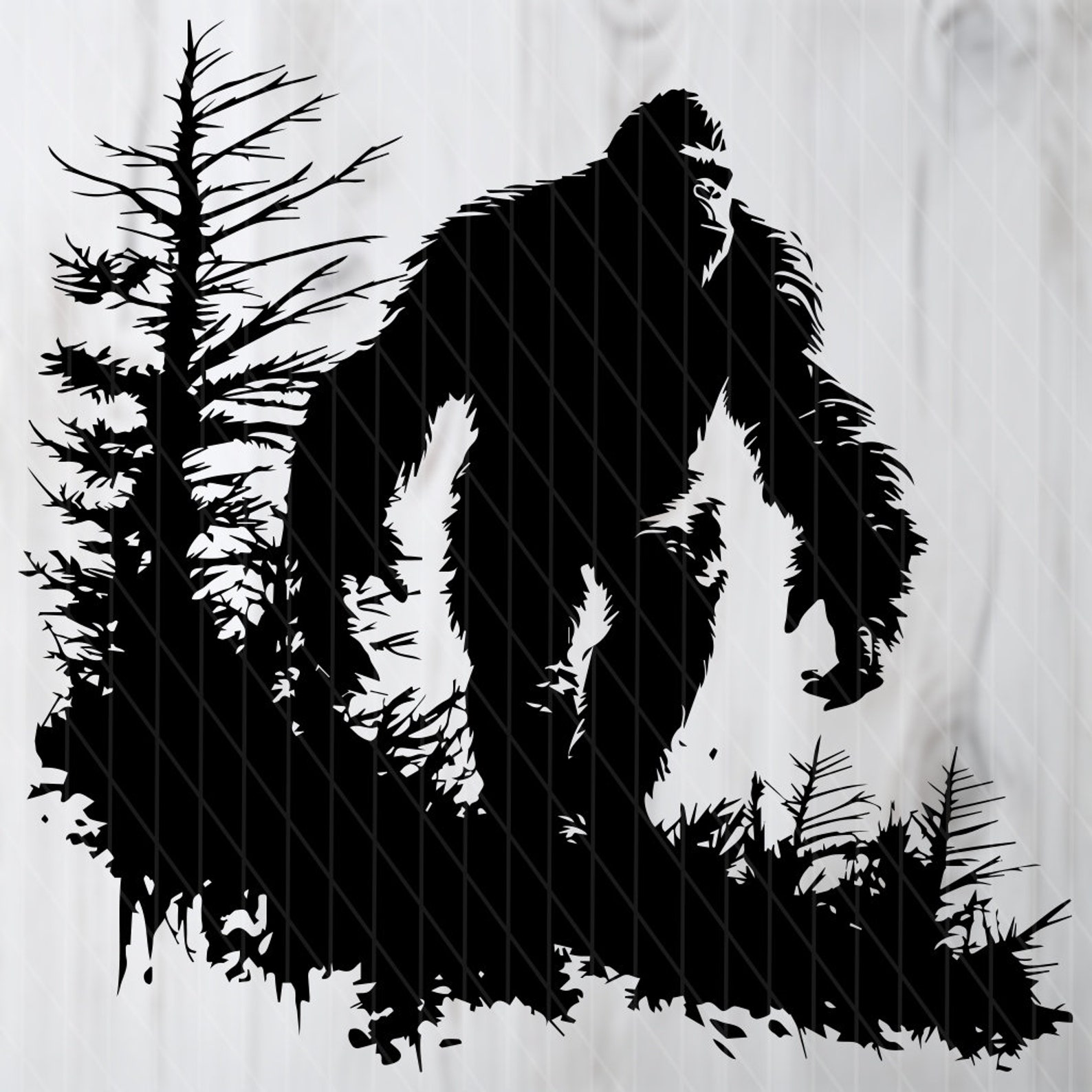 Bigfoot SVG Files for Instant Download, Bigfoot SVG File for POD ...