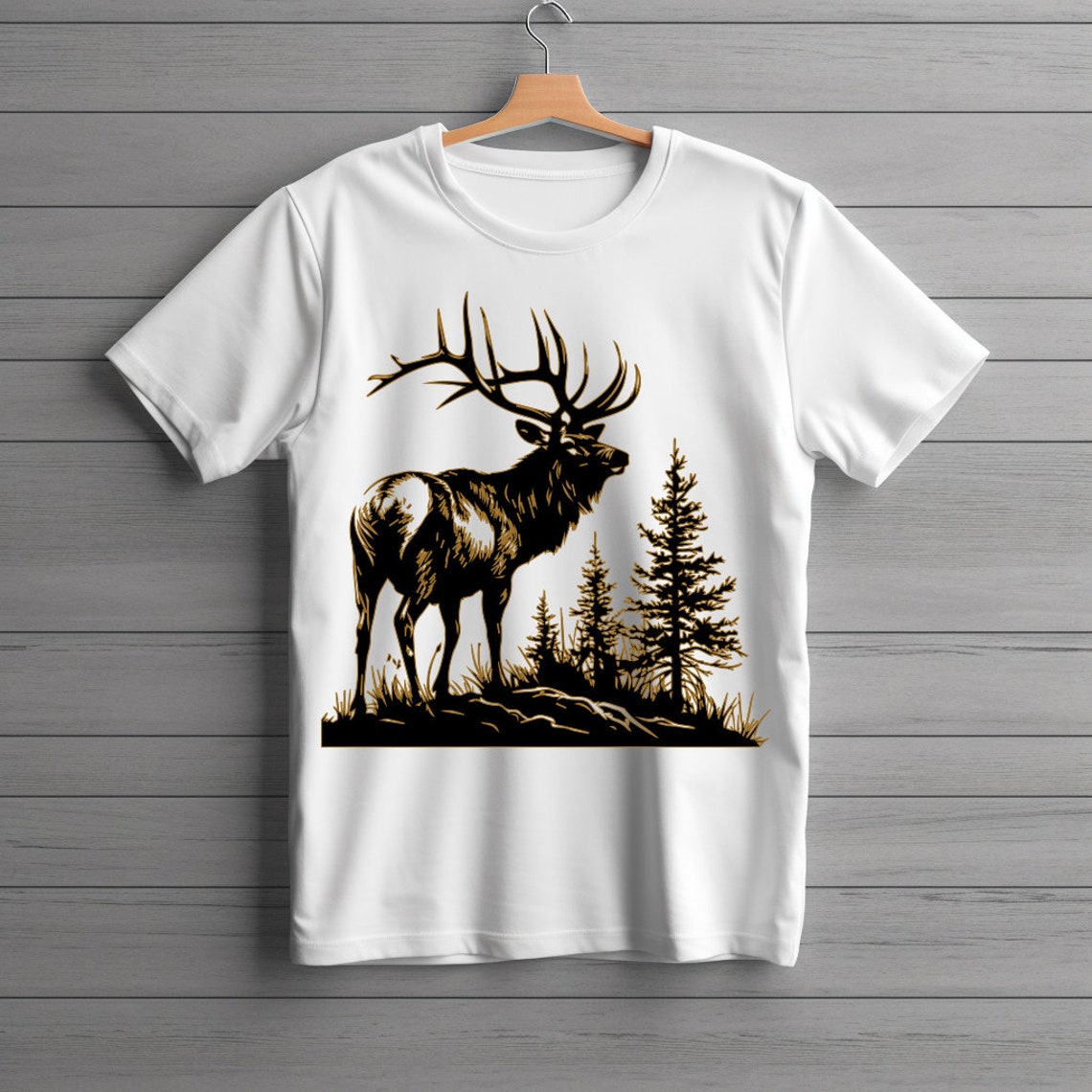Elk SVG Files for Instant Download, Elk Hunting SVG File for POD, Bull ...