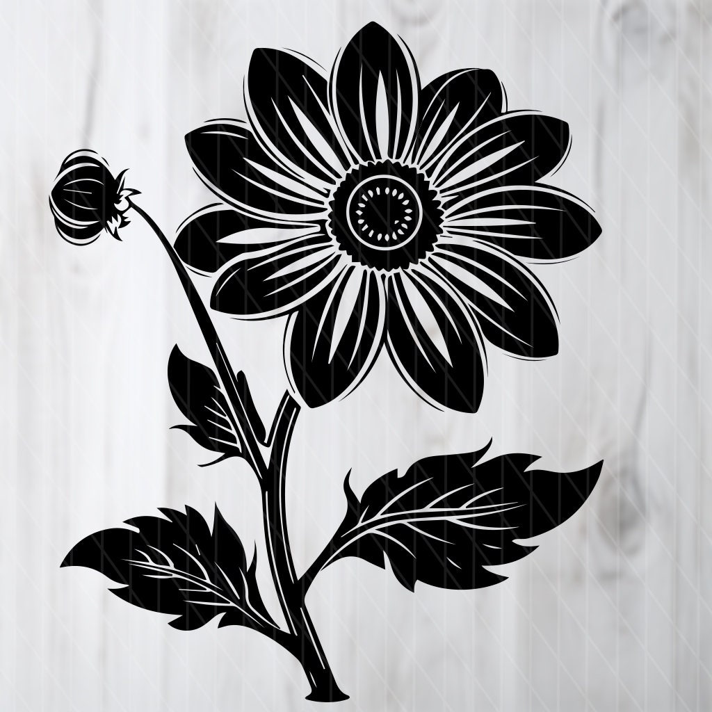 Daisy SVG Files for Instant Download, Flower SVG File for POD, Daisy ...