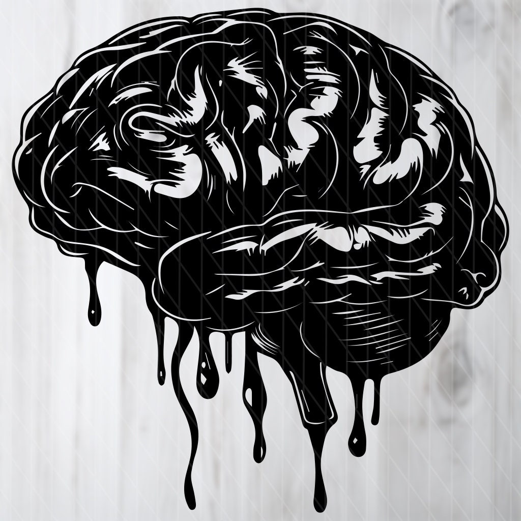 Human Brain SVG Files for Instant Download, Brain SVG File for POD ...