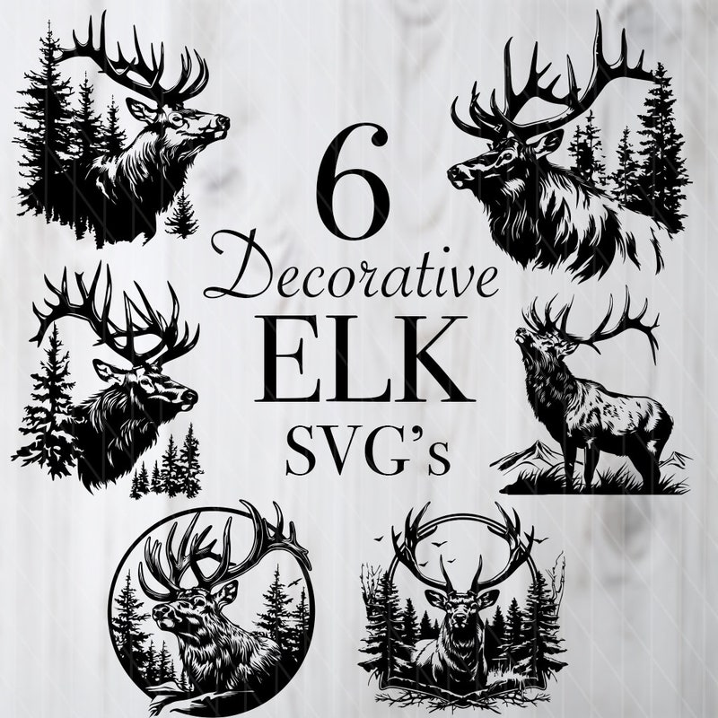 Elk Svg - Etsy