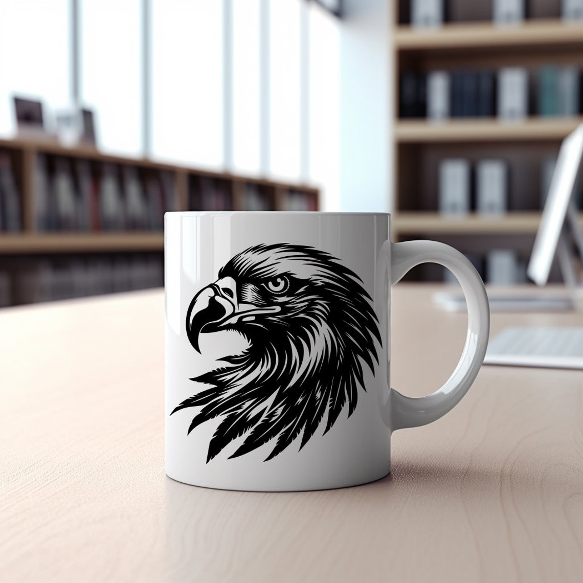 Eagle SVG Files for Instant Download, Bald Eagle SVG File for POD, Bird ...