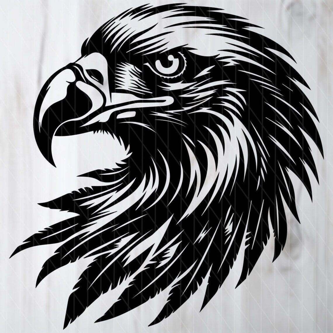 Eagle SVG Files for Instant Download, Bald Eagle SVG File for POD, Bird ...