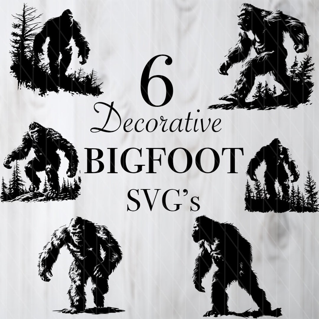Bigfoot SVG Files for Instant Download, Bigfoot SVG File for POD ...