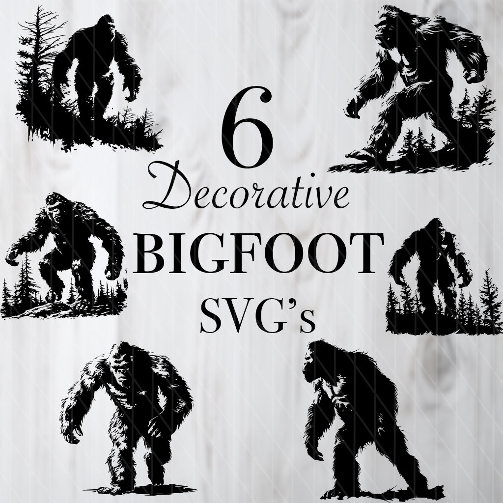 Bigfoot SVG Files for Instant Download, Bigfoot SVG File for POD ...