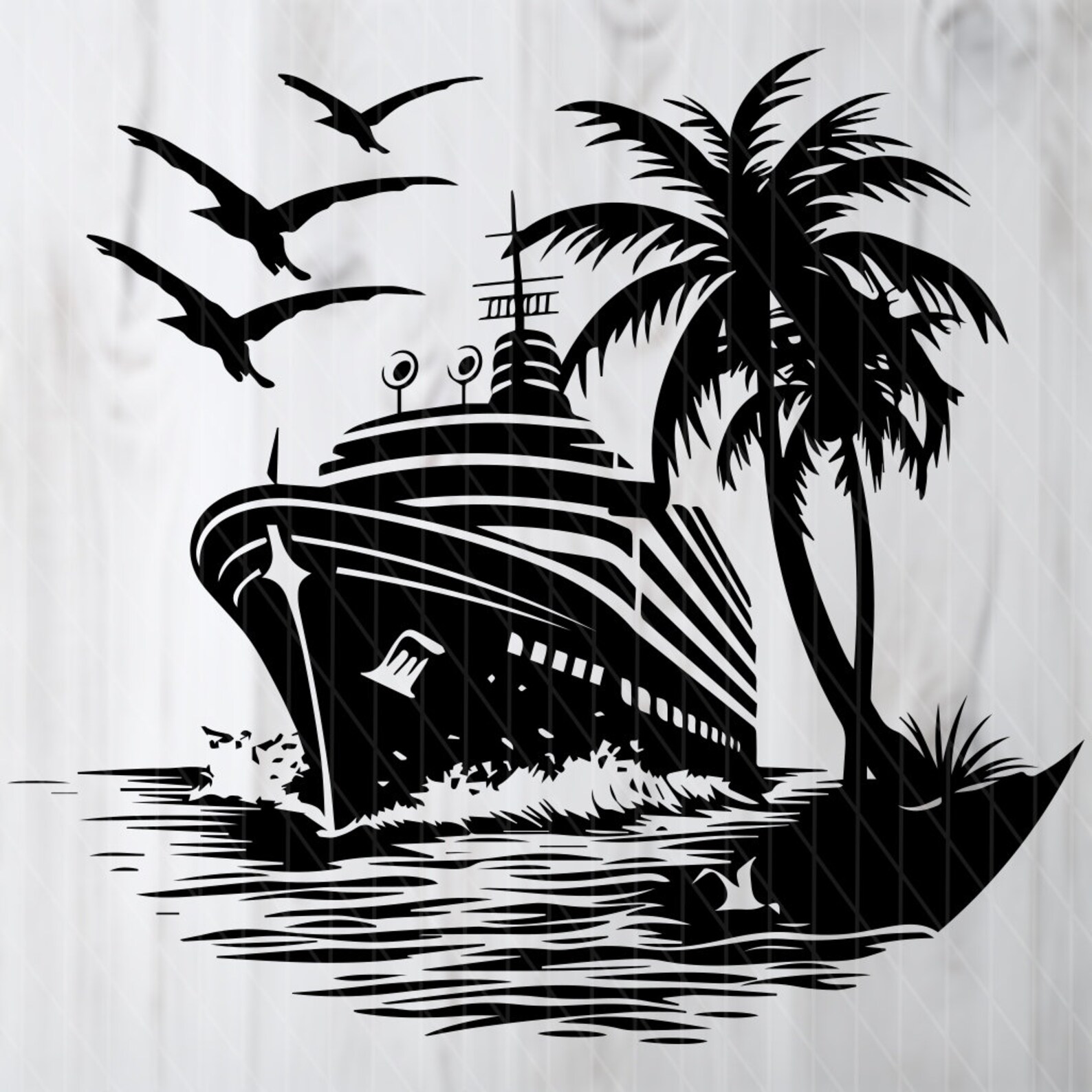 Cruise Ship SVG Files for Instant Download, Cruise SVG File for POD ...