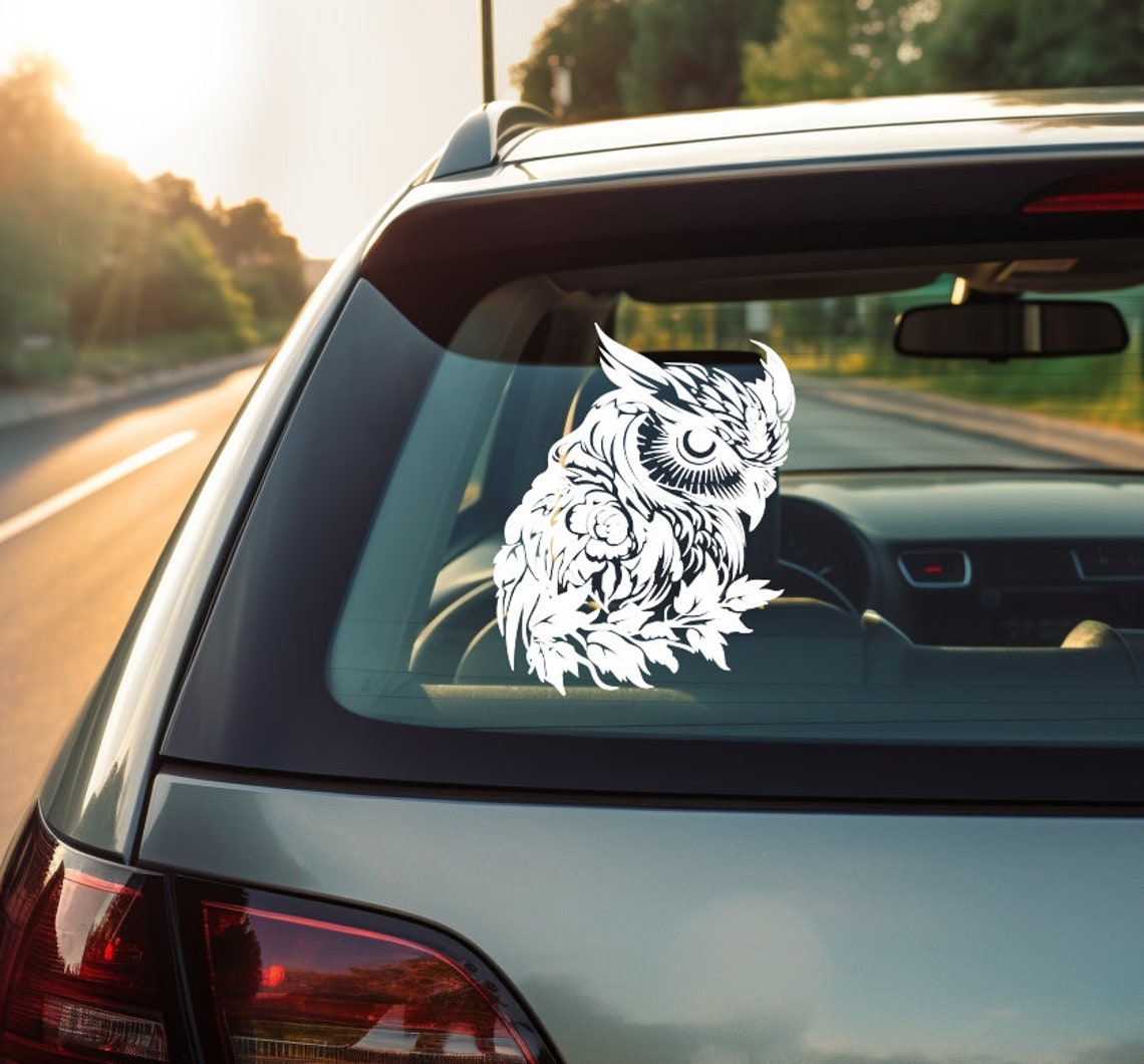 Floral Owl SVG File for Instant Download, Owl SVG File for POD, Bird ...