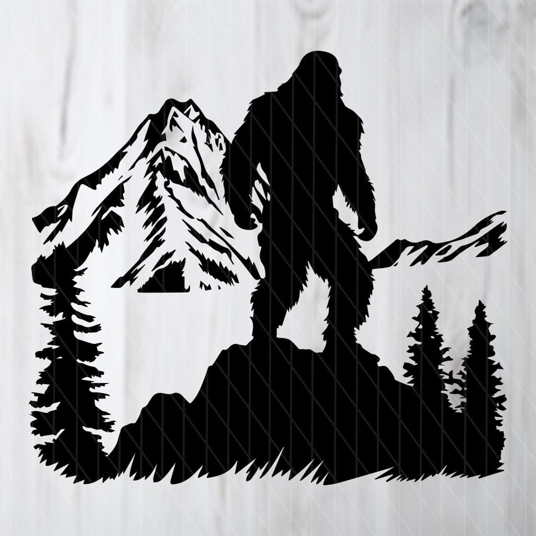 Bigfoot Silhouette SVG Files for Instant Download, Sasquatch SVG Files ...