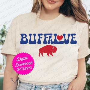 Buffalove - Buffalo Love - SVG & PNG Instant Digital Download - Cut ...