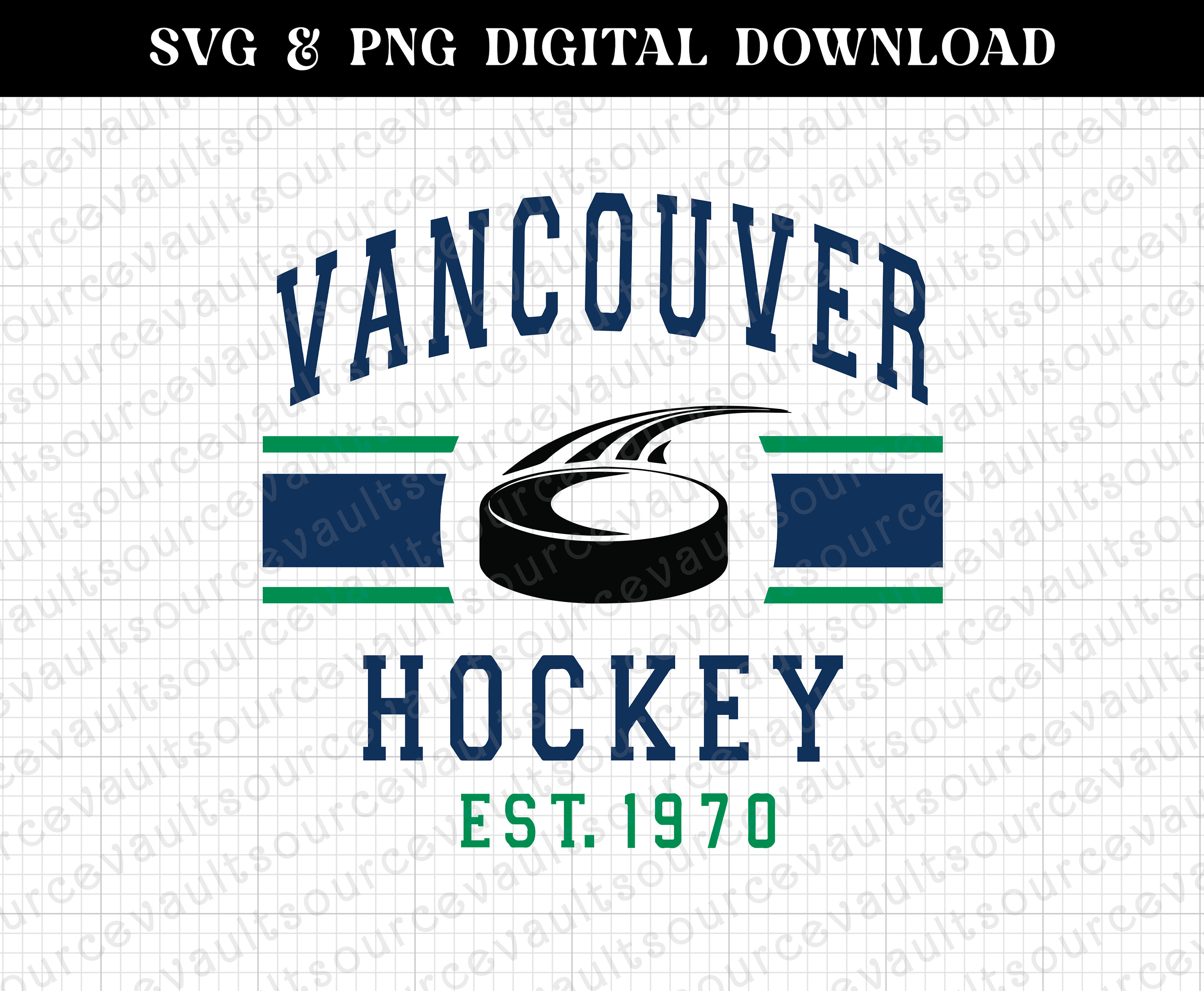 Vancouver Hockey SVG, PNG, & PDF Instant Digital Download Cricut ...