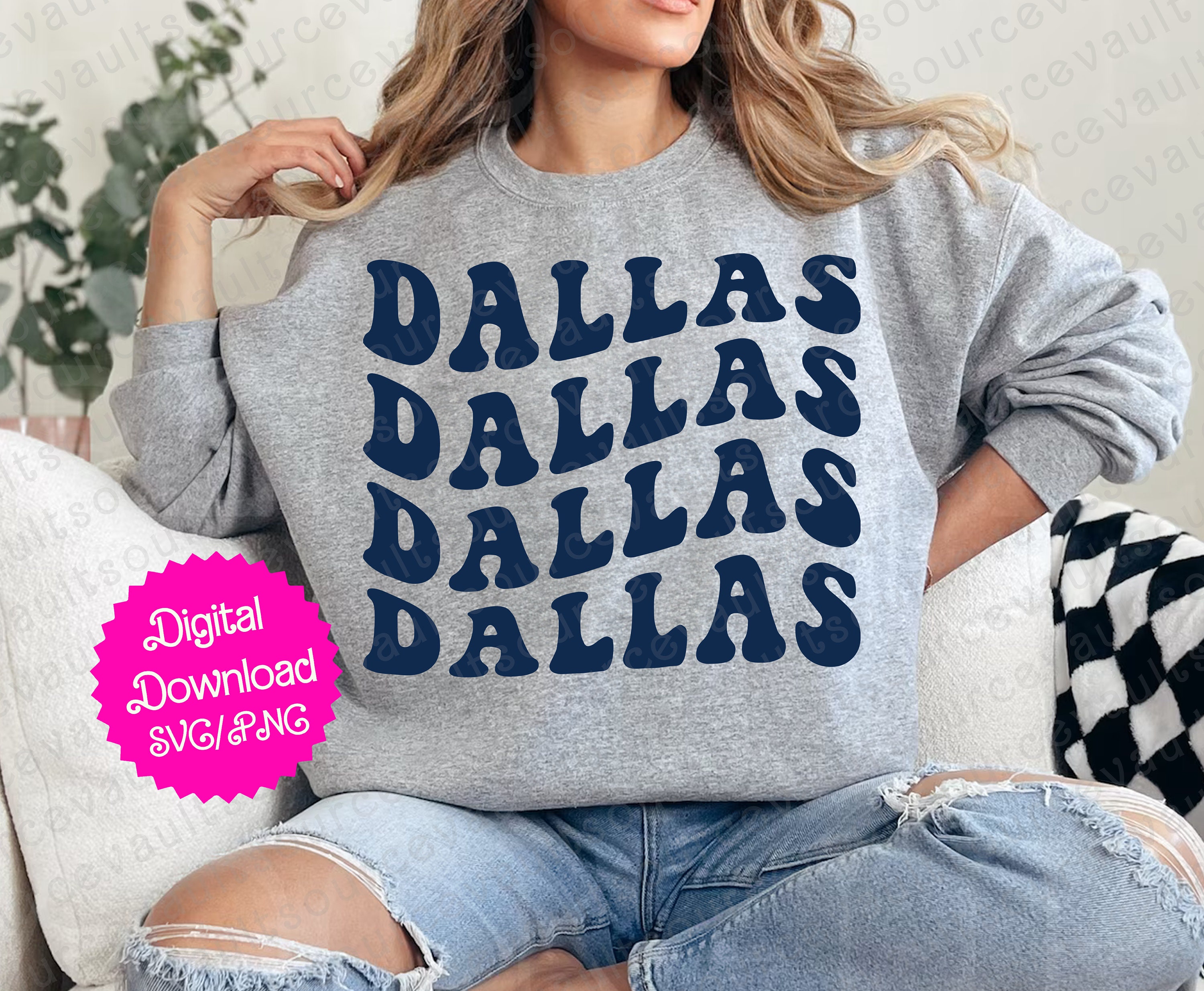 Dallas Football SVG & PNG Instant Digital Download Cut File for Cricut ...