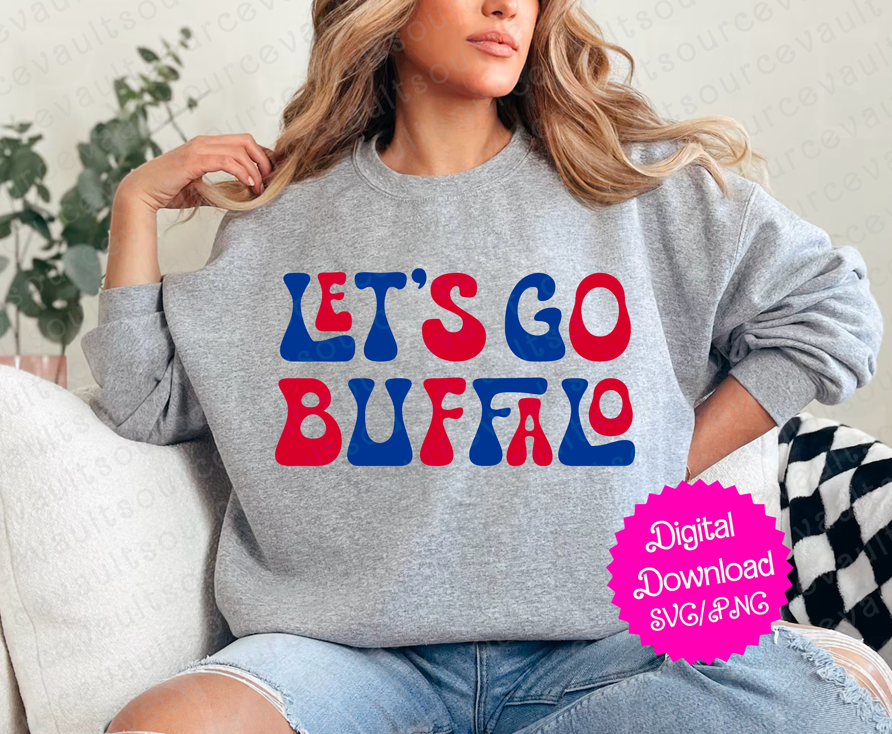 Let's Go Buffalo Buffalo Football SVG & PNG Instant Digital Download ...